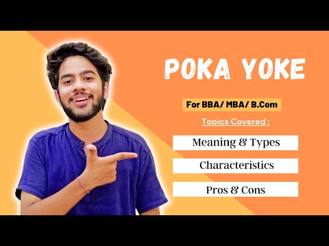 {Hindi} What is Poka Yoke ? Meaning | Types | Characteristics | Pros & Cons | Explained in Detail !