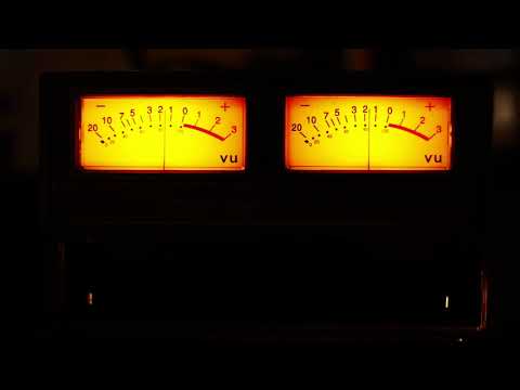 Vintage Look VU Meter Audio Visualiser Stereo Double Analog | Reverb