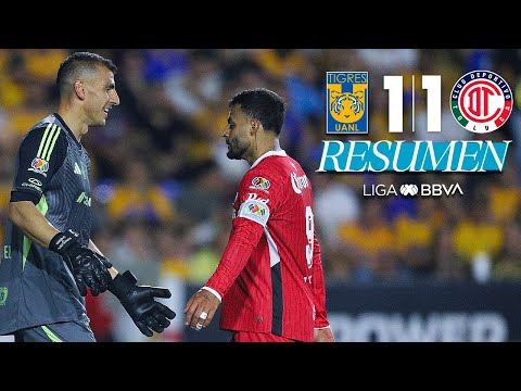 TIGRES 1-1 TOLUCA | Semifinal Ida | Vibrante empate en el Volcán | Clausura 2025