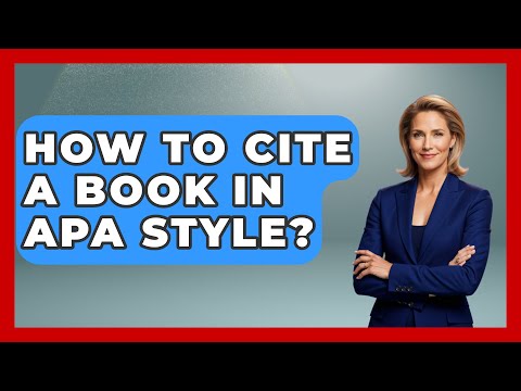 How To Cite A Book In APA Style? - The Language Library