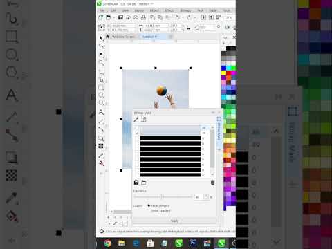 Remove background in Coreldraw | #shortsCoreldraw background remove on ONE CLICK #viral