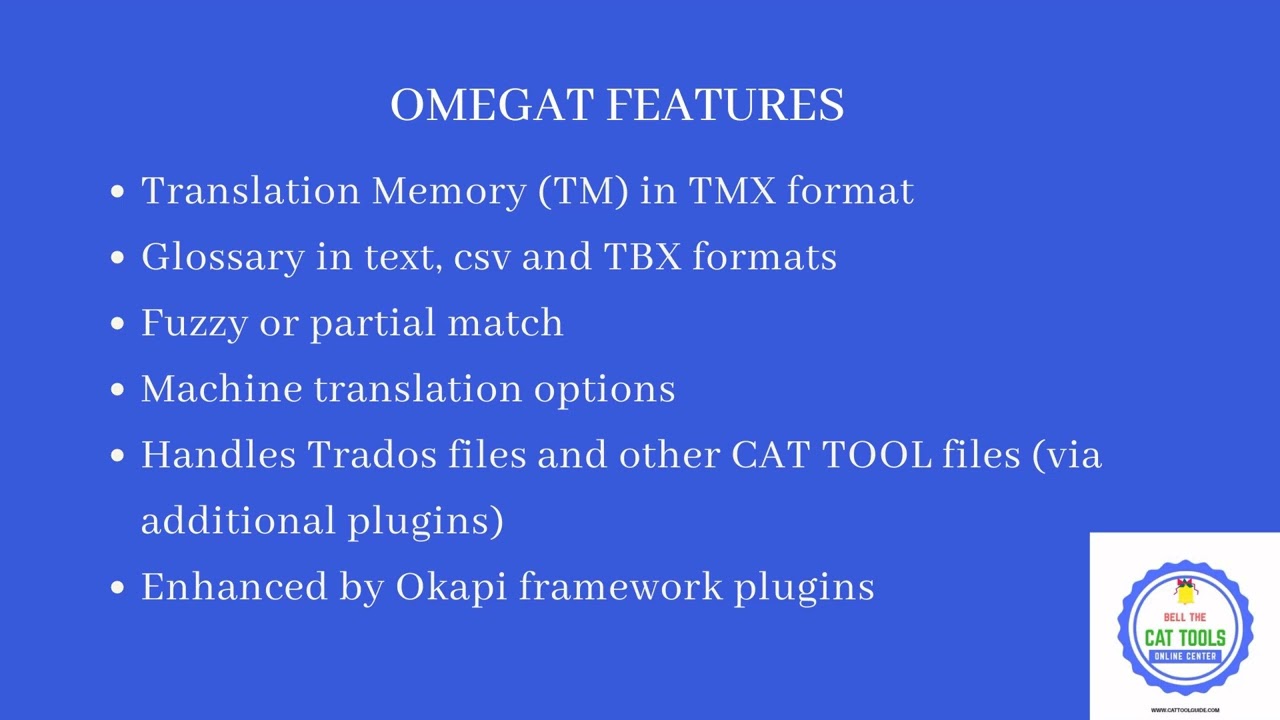 OmegaT features