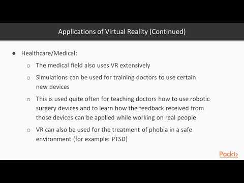 Learn Virtual Reality with Unity Applications of Virtual Reality | packtpub com - Mind Luster