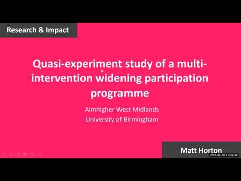 Quasi-experimental evaluation of a multi-intervention widening ...