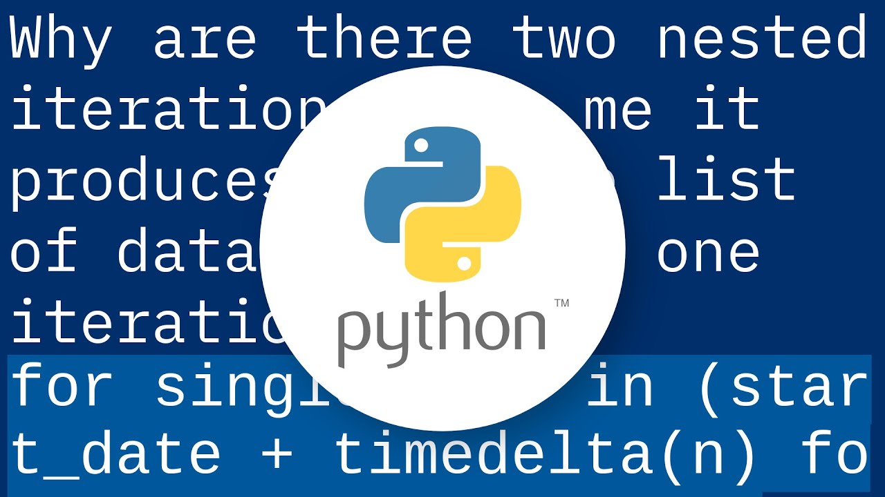 Iterating through a range of dates in Python