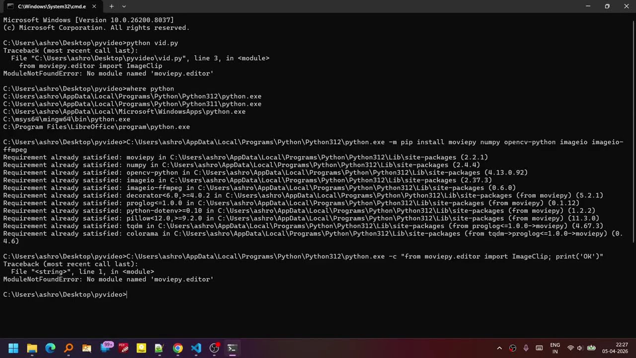 Writing Python Scripts with AI - 'PDF to Video'