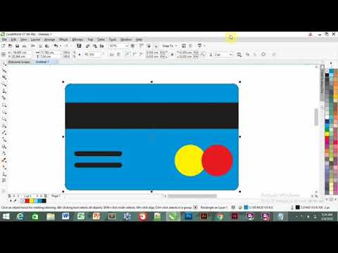 Tutorial Membuat Ikon Credit Card Corel Draw X7 – Easter Eggs