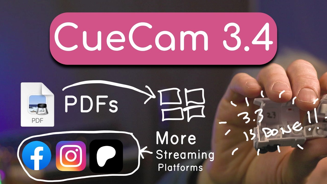 CueCam 3.4 // PDFs • Live Streaming • 3.3 Done!