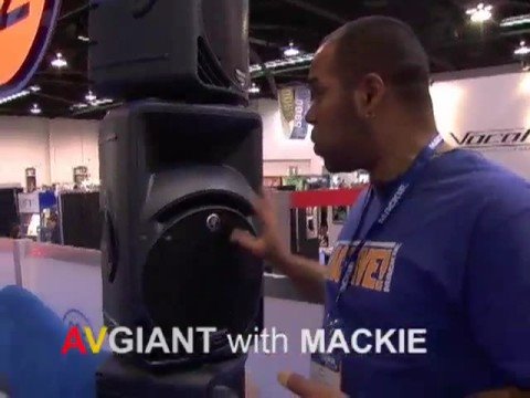 Mackie SRM-450 V2 Powered Speakers at NAMM w/ AVGIANT