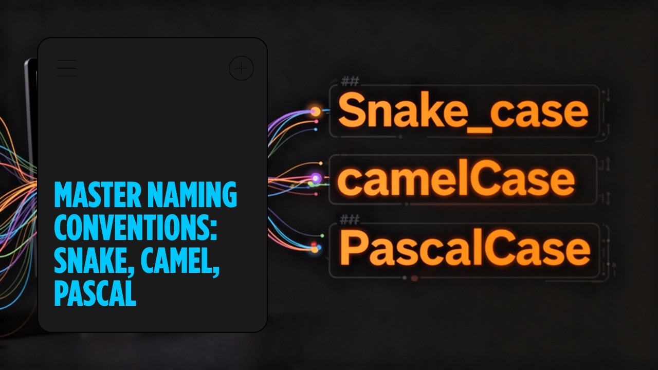 snake_case vs camelCase vs PascalCase — Which One Should You Use?