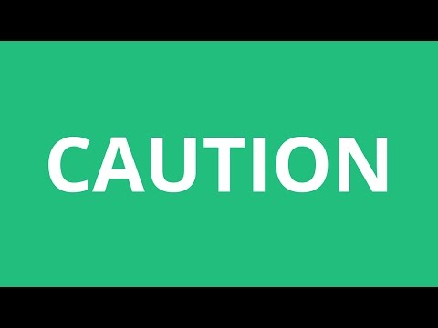 How To Pronounce Caution - Pronunciation Academy