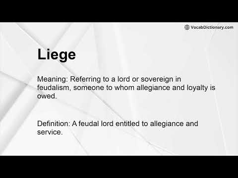 Liege Meaning