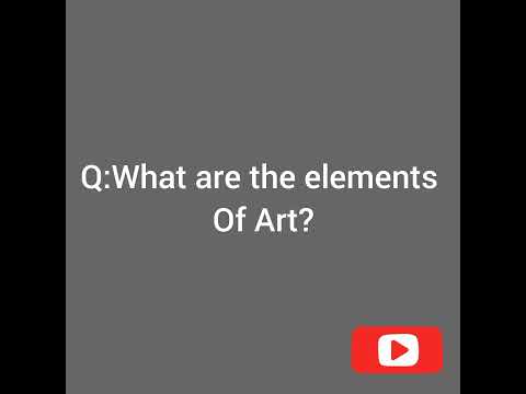 What are the elements of Art?
