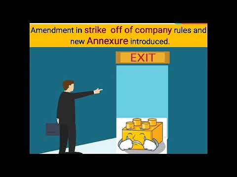strike off name of the company - new rules introduced