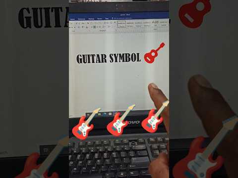 guitar symbol in ms word shortcut key | #computer #shortcutkey #msword #shortcut #guitar