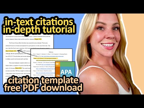 In-Text Citations APA 7th Edition | Example Tutorial & PDF Template
