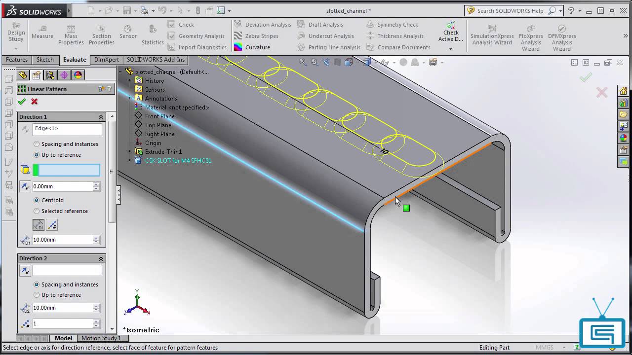 Linear Patterns with Reference Geometry - Cimquest 2 Minute Tuesday