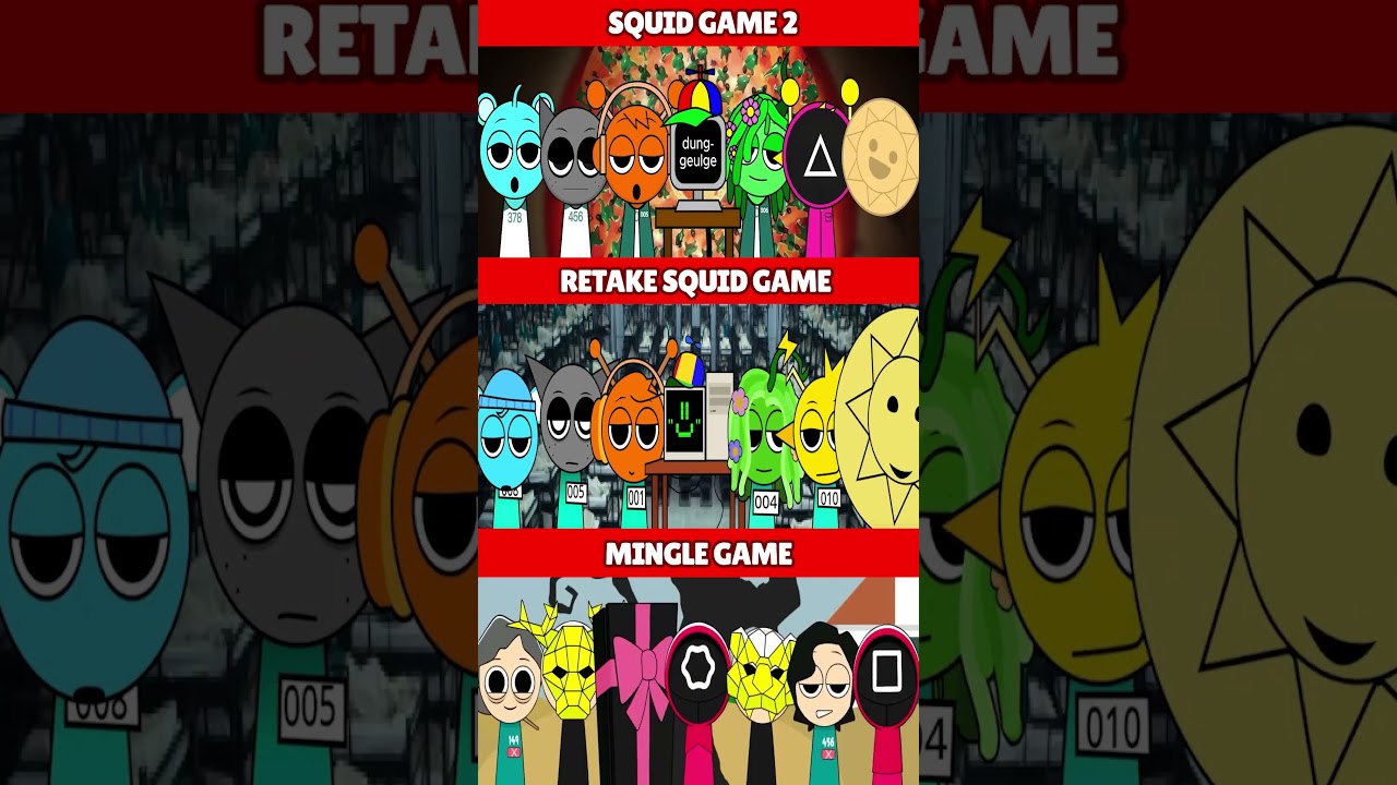 Incredibox Sprunki Squid Game 2 VS Retake Squid Game VS Mingle Game *MIX VERSION*