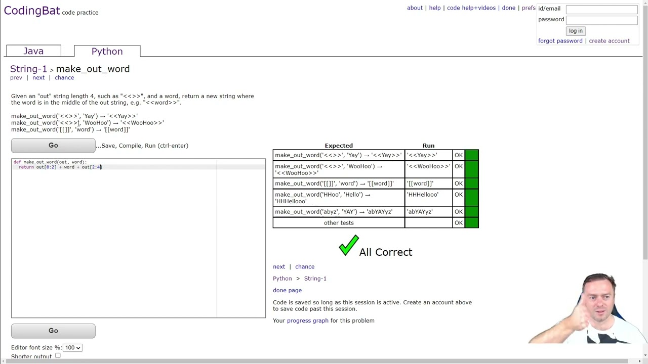 Coding bat Python - String 1