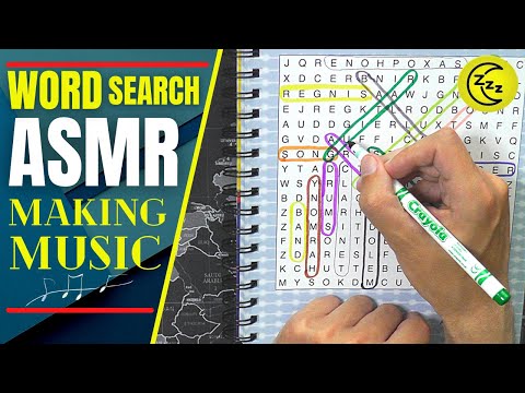 [ASMR] WORD SEARCH: MAKING MUSIC 🎼 | Relaxing Puzzle / Quiet Whisper 🔠
