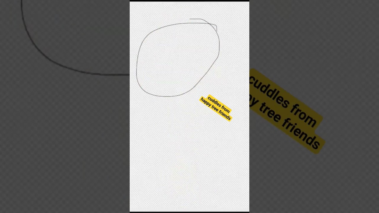 Cuddles from happy tree friends #drawing #happytreefriends #cuteanimals