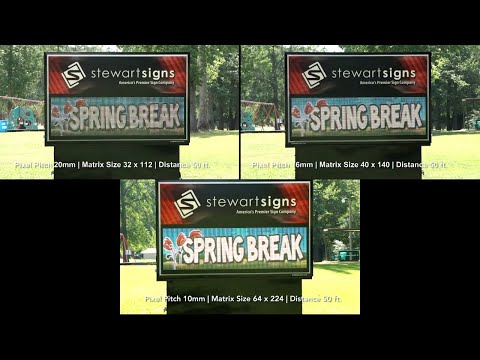 TekStar 5x8 10mm vs. 16mm vs. 20mm | School LED Signs