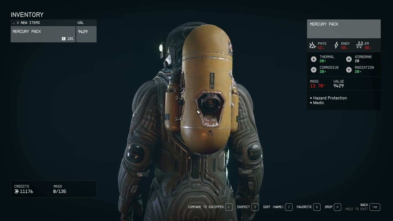 Starfield Mercury Pack Boost Pack Console Command Code