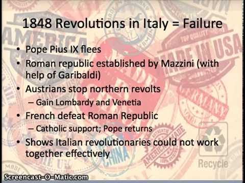 AP European History: Italian Unification (Part I)