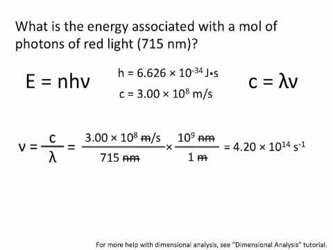Quantized Energy and Photons - Chemistry Tutorial