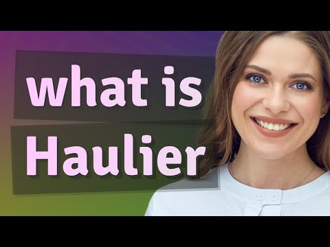 Haulier | meaning of Haulier