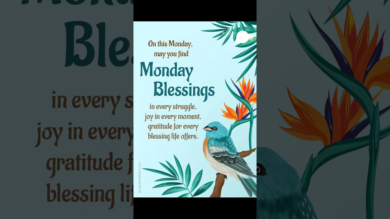 Happy Monday Blessings | Good Morning Monday Quotes Images picture message greetings wishes prayer