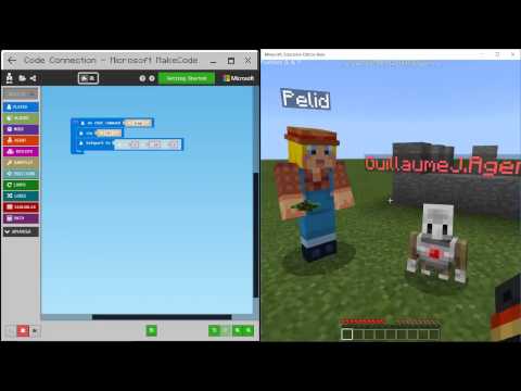 Mega Jump! - MakeCode for Minecraft Code Builder
