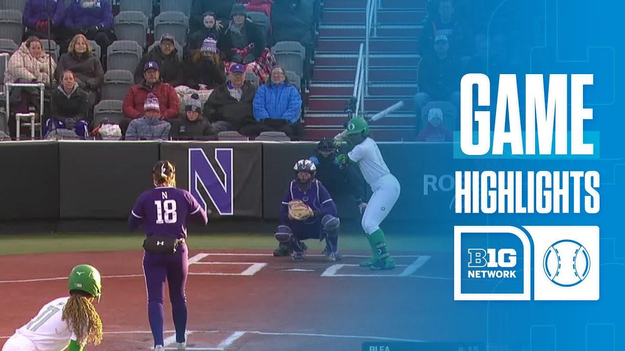 Oregon at Northwestern | HIGHLIGHTS | Big Ten Softball | 03/27/2026