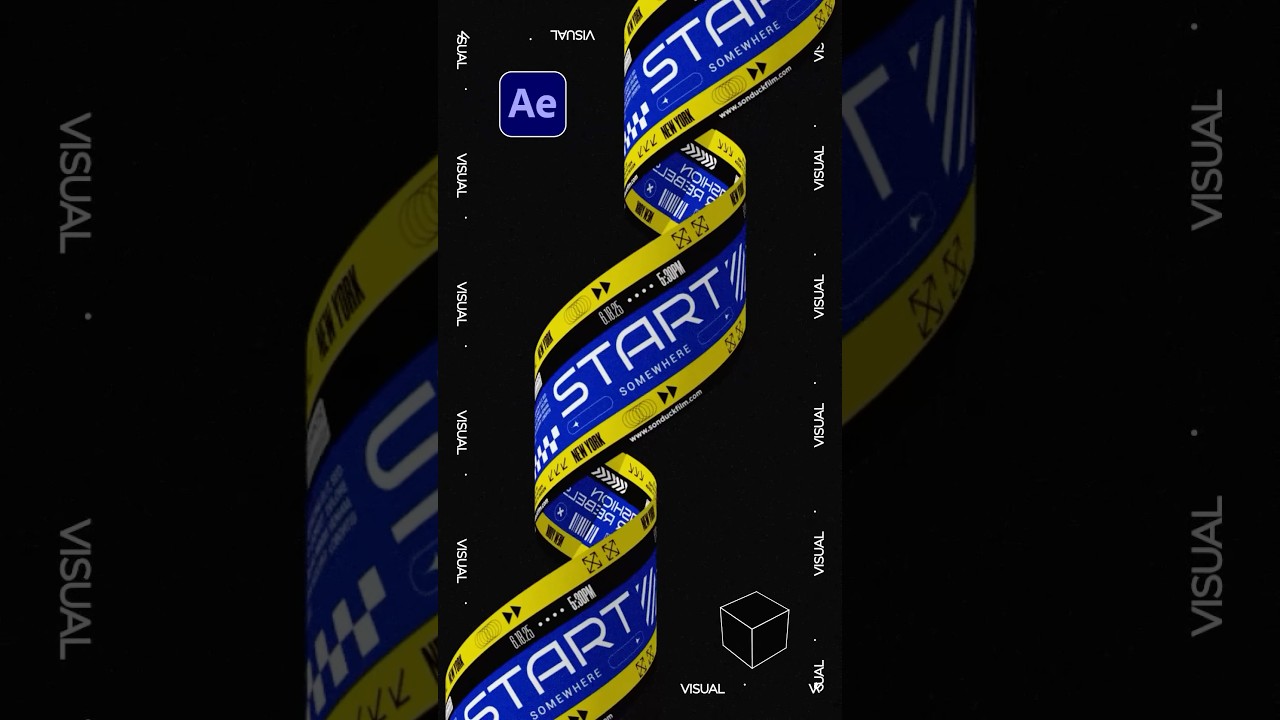 Create Hyper Typography Spiral Motion Graphics in After Effects