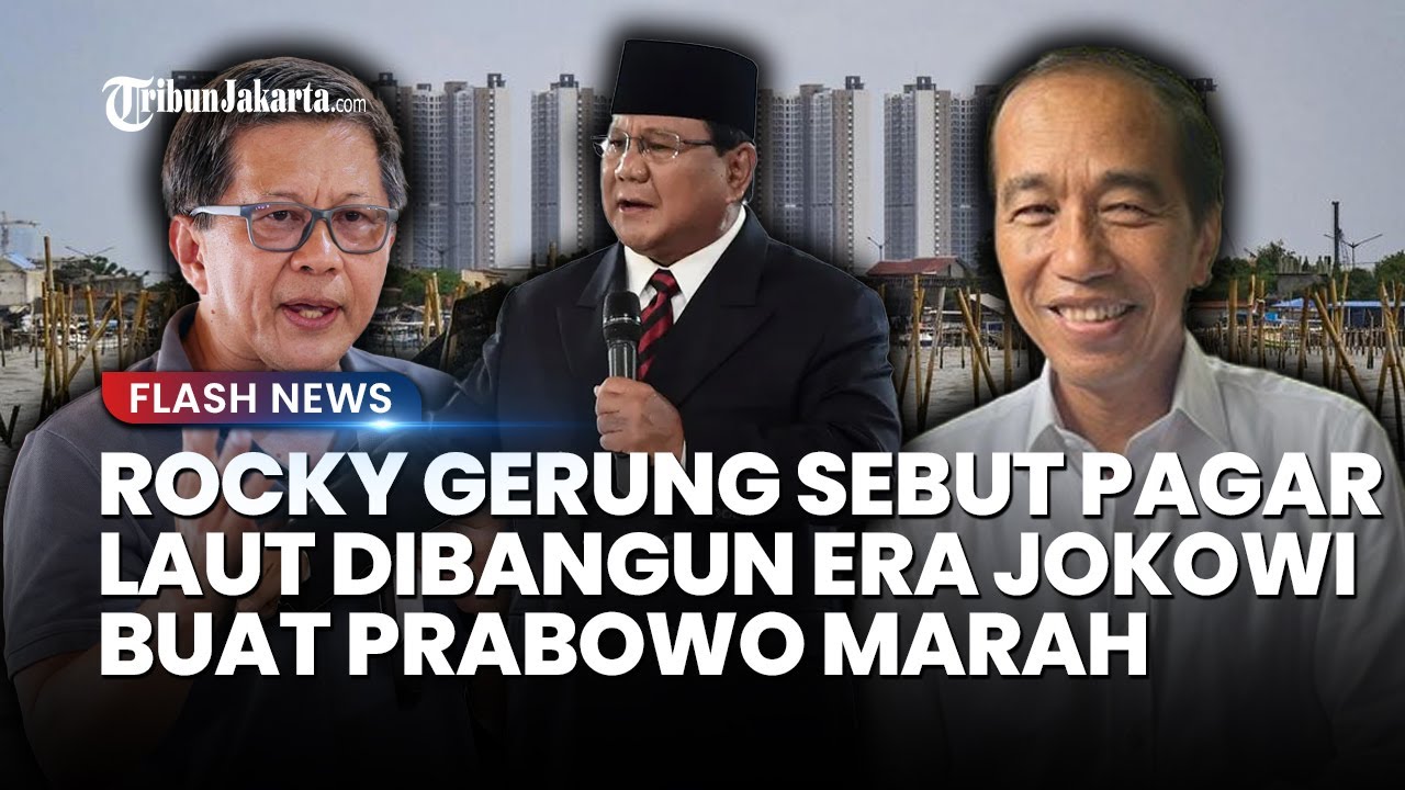 Rocky Gerung Bongkar Polemik Pagar Laut di Tangerang! Sebut Dibangun Era Jokowi Kini Prabowo ...