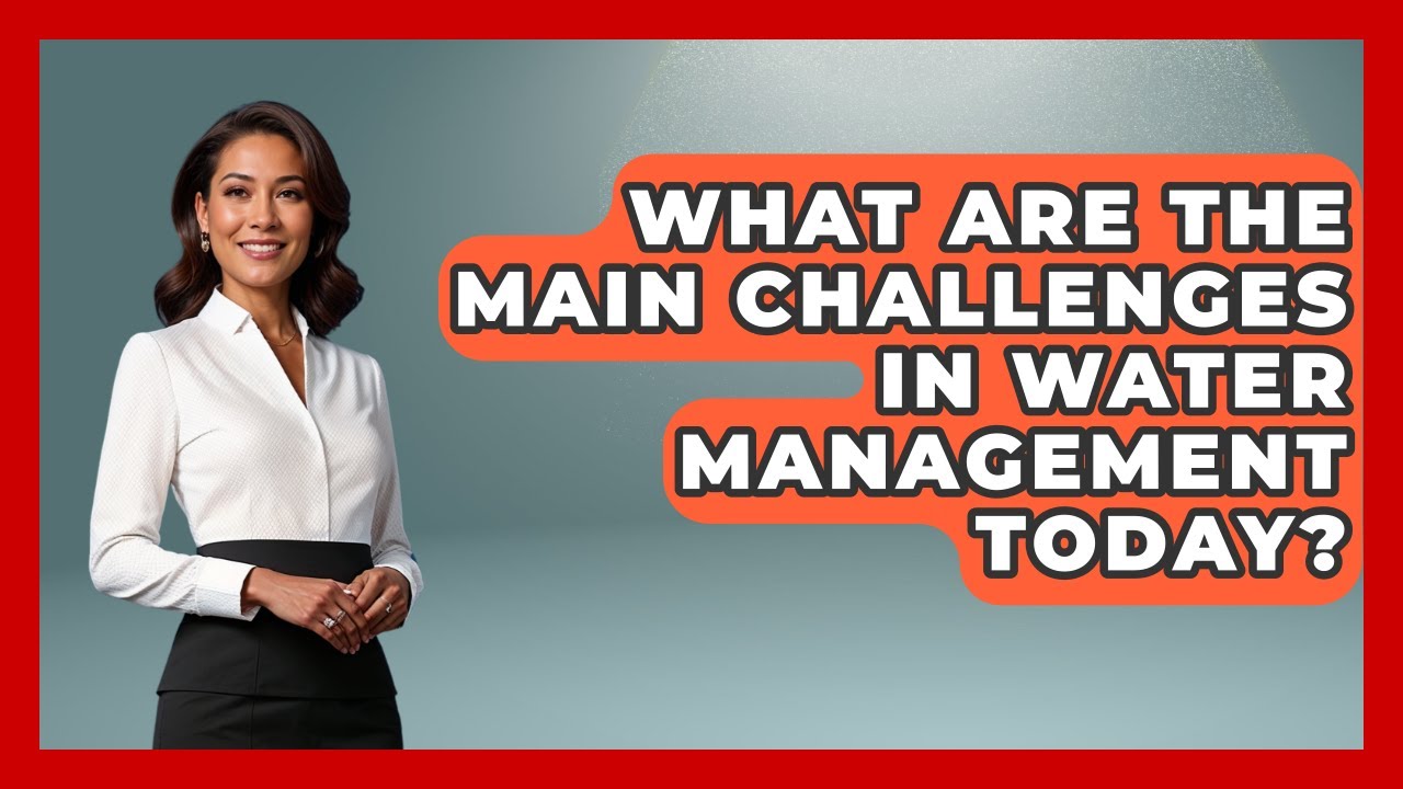 What Are the Main Challenges in Water Management Today? | Water Science For Everyone News