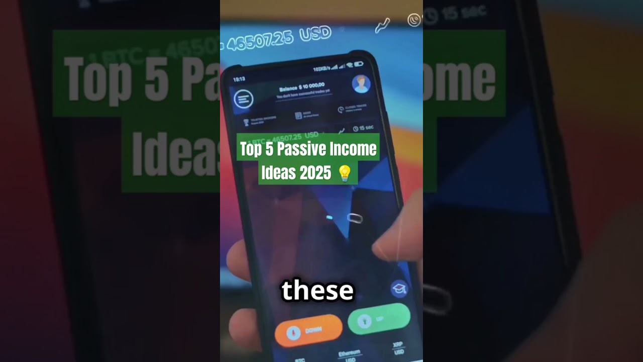 Top 5 Passive Income Ideas for 2025 and 2026!  Full video bottom right ↘️