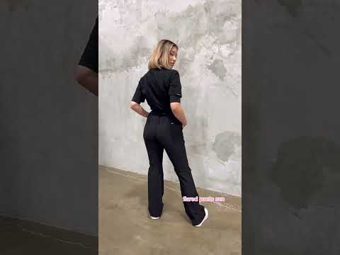 Slay in flare pants. Have you ordered yours yet? #airmedscrubs #iam
