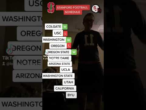 STANFORD FOOTBALL SCHEDULE