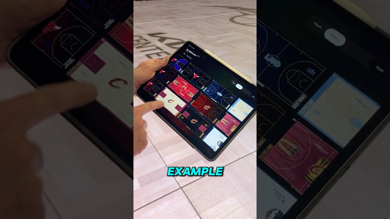 This Basketball Court Changes Instantly with a Tablet