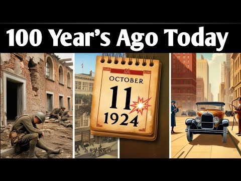 100 Years Ago: What Happened on October 11, 1924 Around the World | Beginner's Historical Reflection