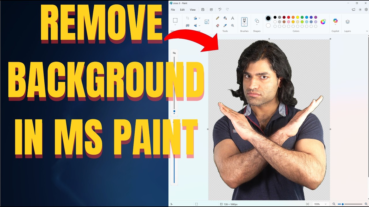 How to Remove Image Backgrounds using MS Paint (Windows 11)