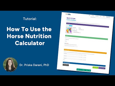 How to Use Mad Barn's Horse Nutrition Calculator - [Tutorial]