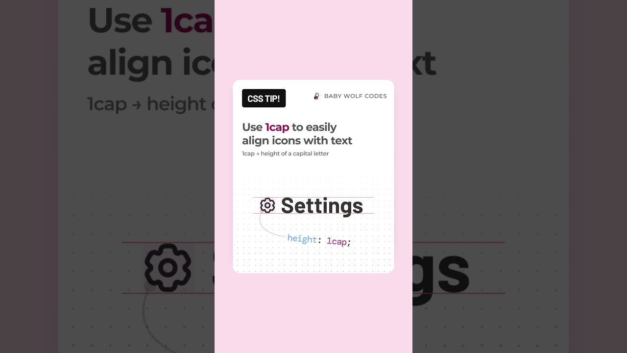 Using the cap unit to align icons with text in #css