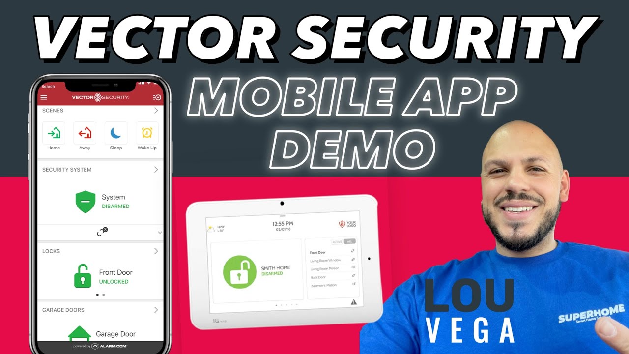 Vector Home Security Smart Mobile App Demo