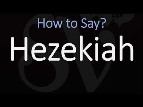 How to Pronounce Hezekiah? (CORRECTLY)