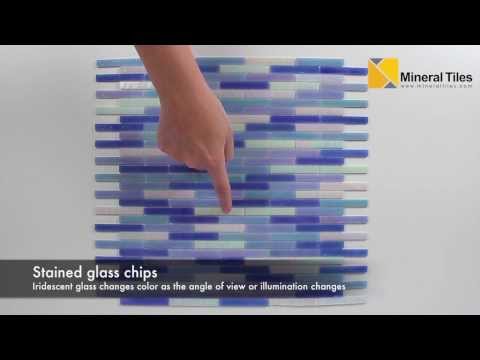 Glass Tile Iridium Brick Ocean Blue - 101CHIGLAER707