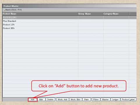 Plus Accounting Software (How To Add New Product)