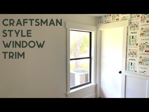 Craftsman Style Window Trim DIY | Single Unit Install | Kid’s Room Reno part 3