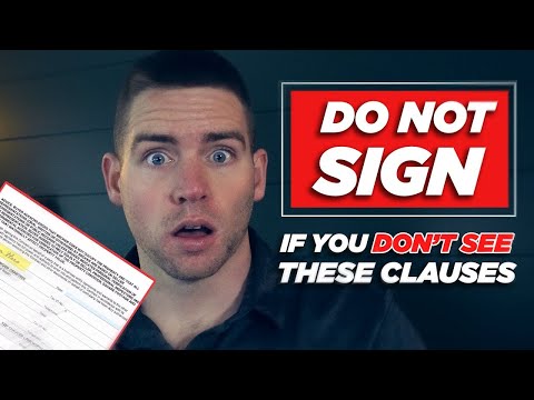 Don't Sign Before Watching This | 3 COMMONLY OVERLOOKED Real Estate Contract Clauses